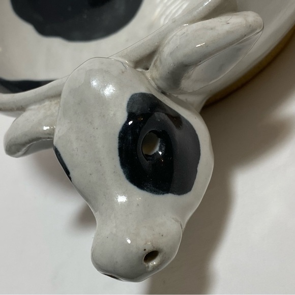 Art | Vintage 3d Pottery Art Bowl Cow Bowl Cow Art Whimsical Handmade ...